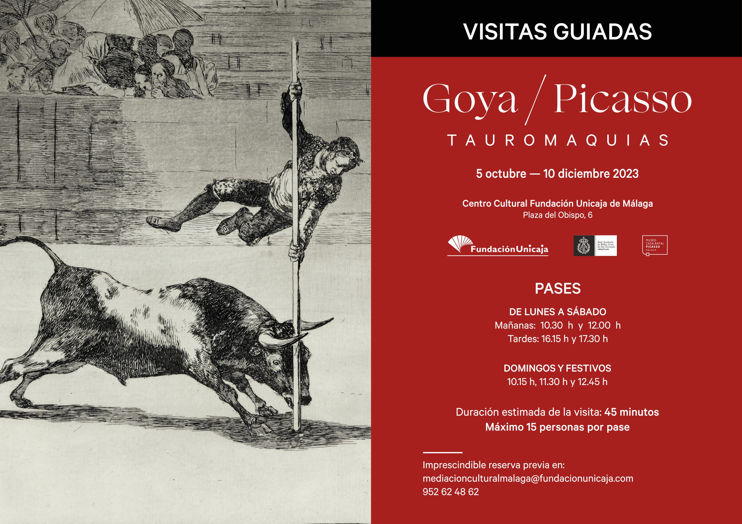 Visitas guiadas a la exposición ‘Goya/Picasso. Tauromaquias ...
