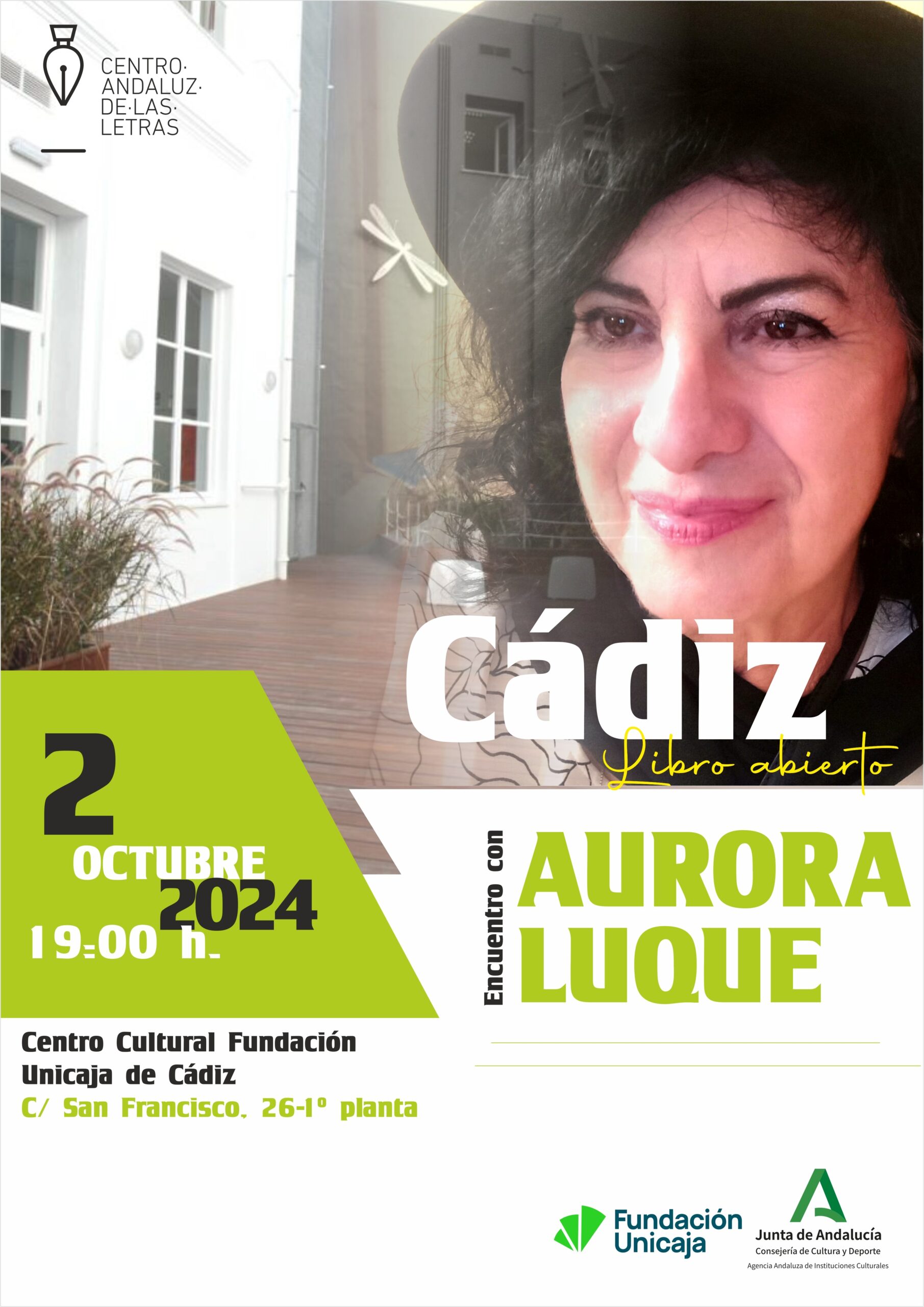 Encuentro con Aurora Luque en el ciclo 'Cádiz, libro abierto' - Fundación Unicaja